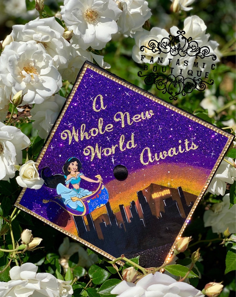 Custom Disney Theme Graduation Cap | Etsy