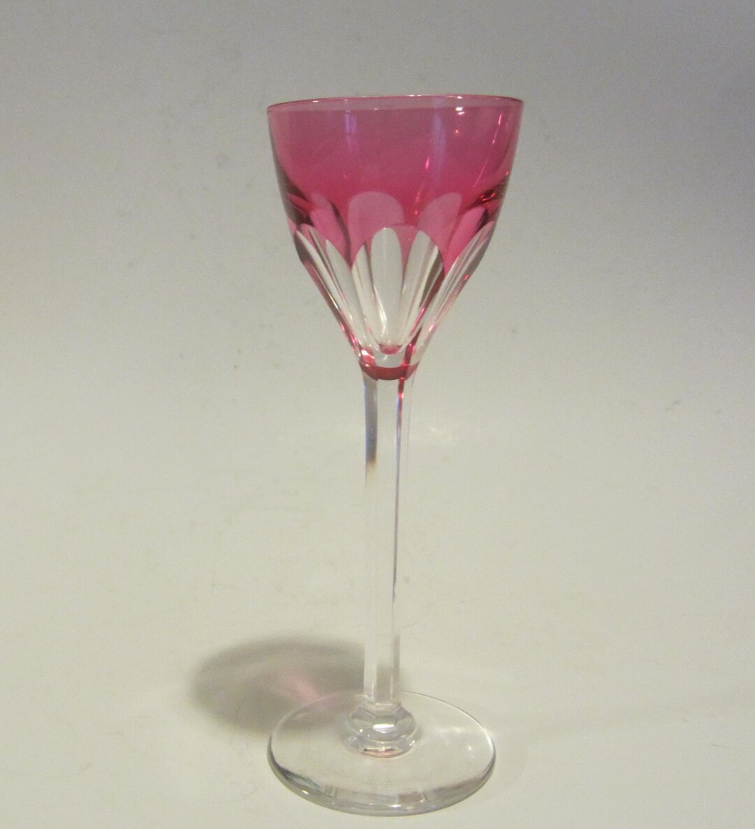Antique Val Saint Lambert Cut Crystal Liquer Glass VSL Belgium, Early ...