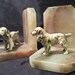 Antique Vienna Spaniel Bookends, Cute Wiener Pewter, No Bronze, Cold ...