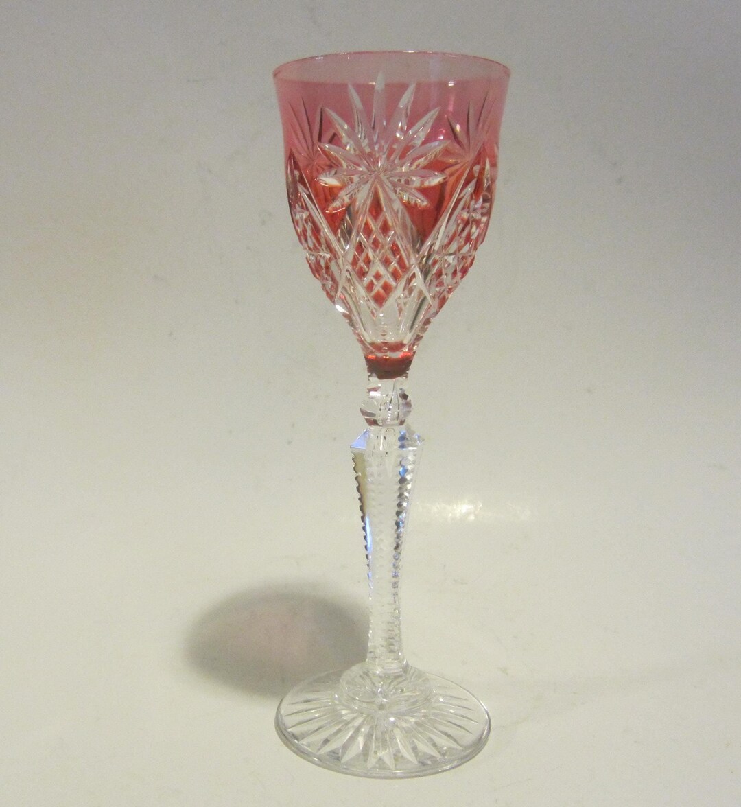 Antique Val Saint Lambert Cut Crystal Liquer Glass VSL Belgium, Cut ...