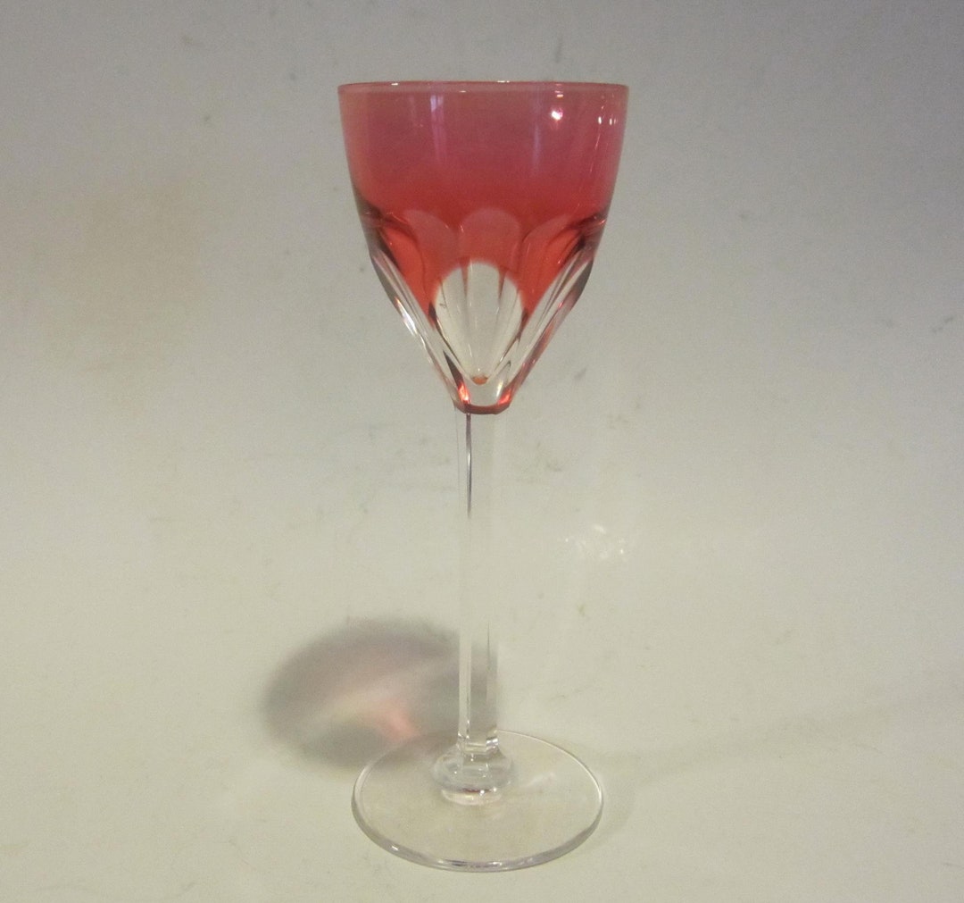 Antique Val Saint Lambert Cut Crystal Liquer Glass VSL Belgium, Early ...