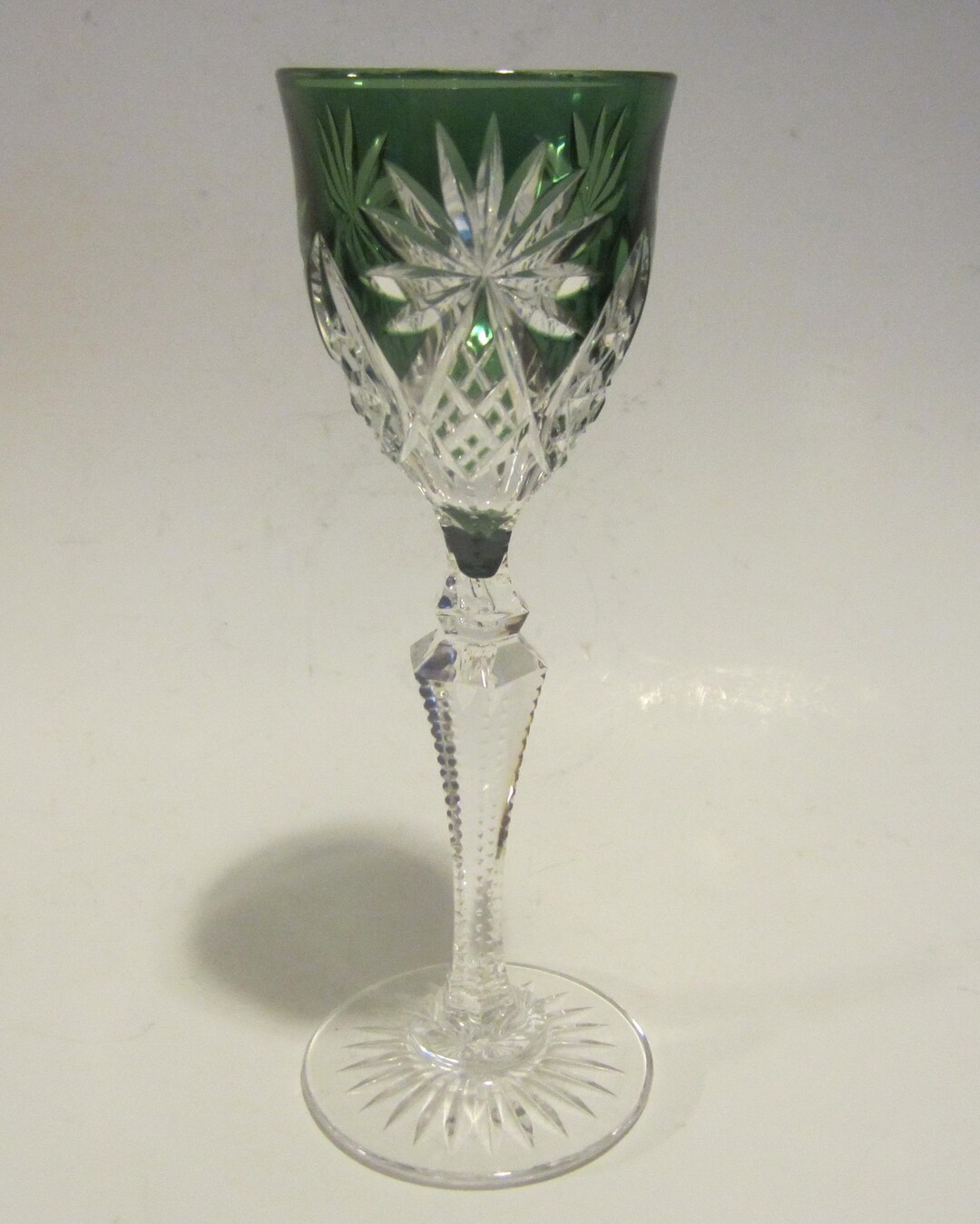 Antique Val Saint Lambert Cut Crystal Liquer Glass VSL Belgium, Cut ...