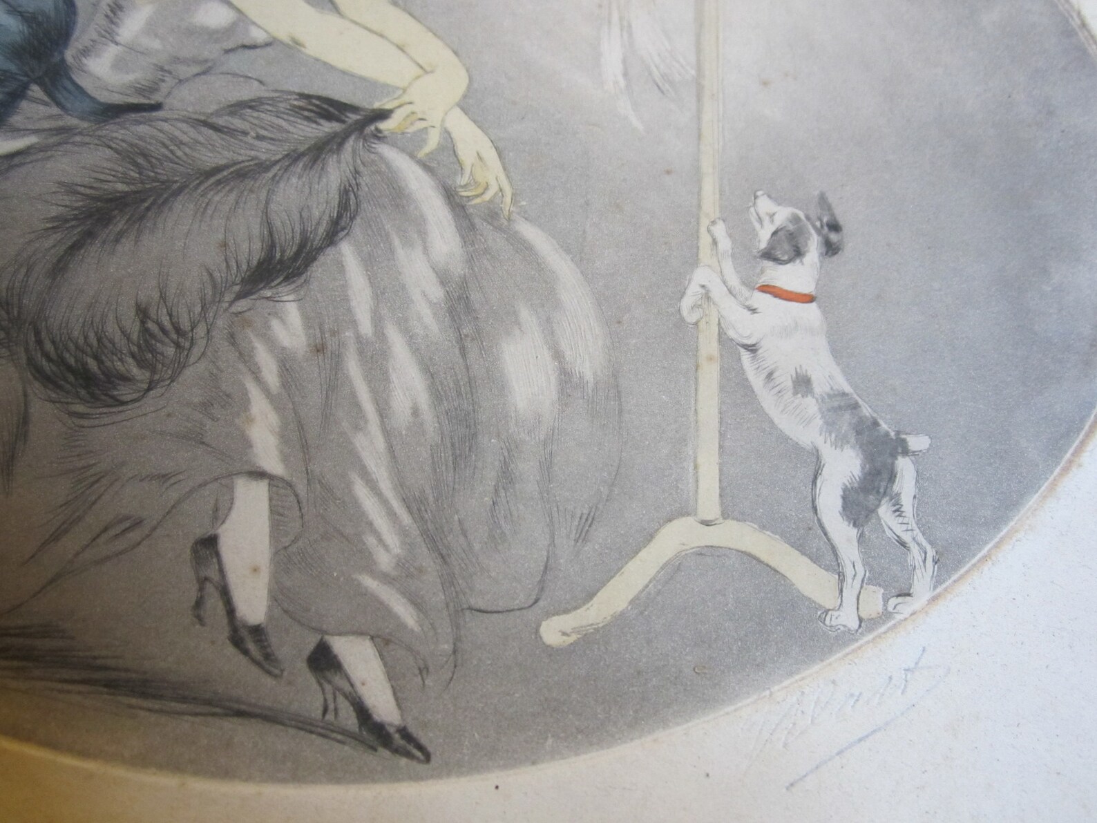 2 Antique Lithographed Boxes Lady W Butterfly and Lady W Dog - Etsy