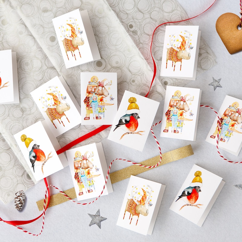 Mini Greeting Cards - Etsy