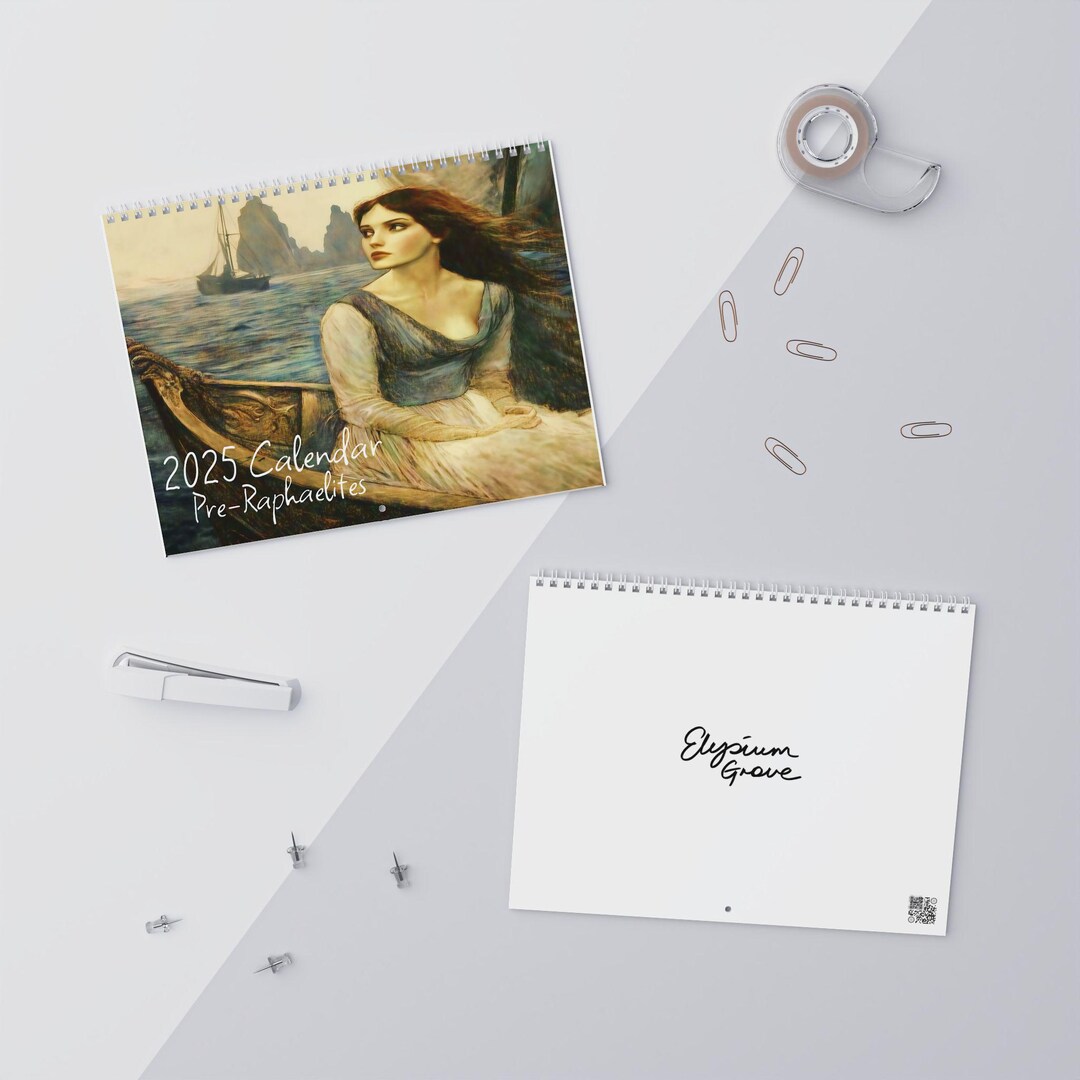 2025 Pre-raphaelite Yearly Wall Calendar Perfect for Art Lovers - Etsy
