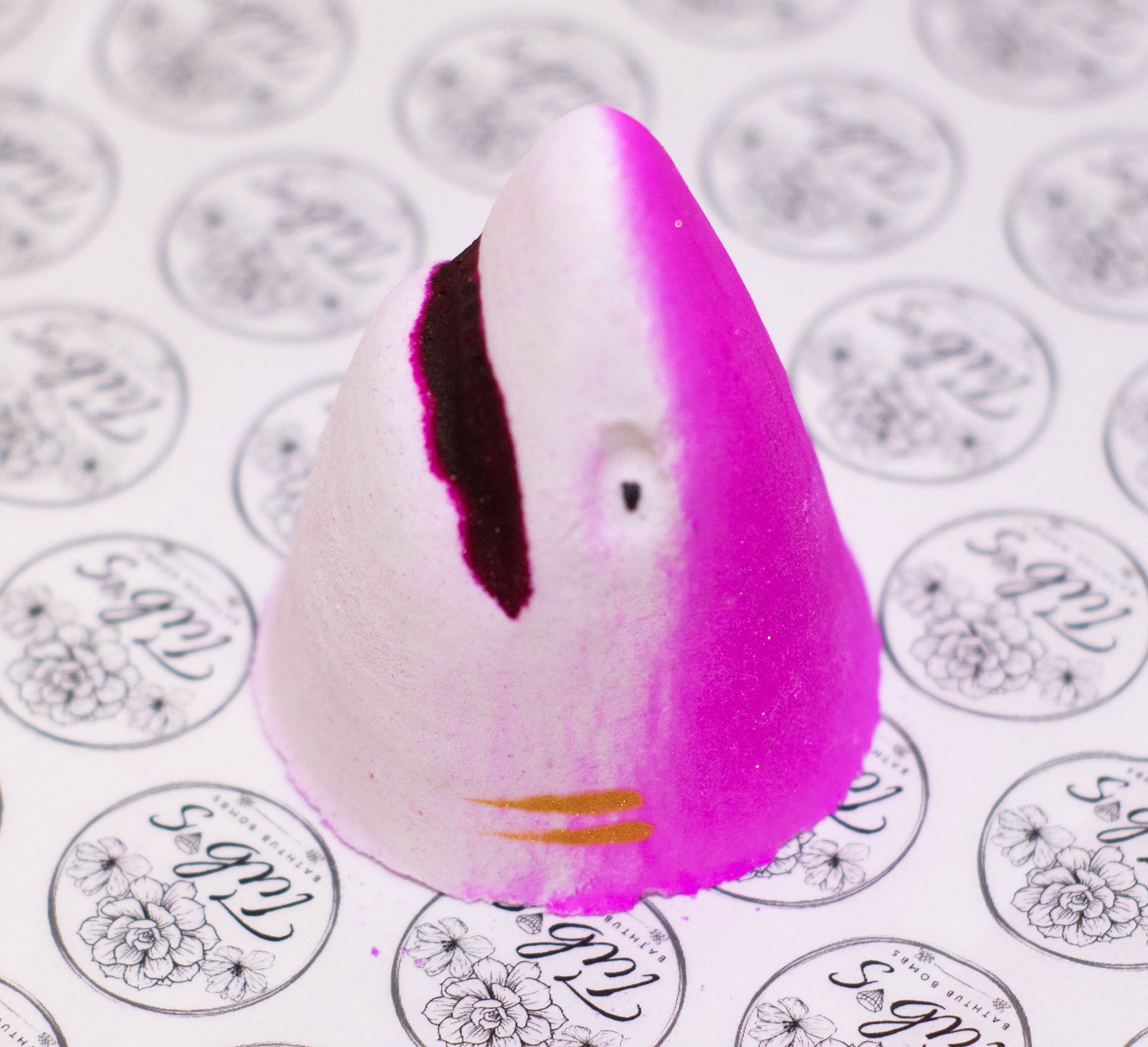 Pink Shark Bath Bomb Glitter Fun Shark Attack Gift Birthday | Etsy