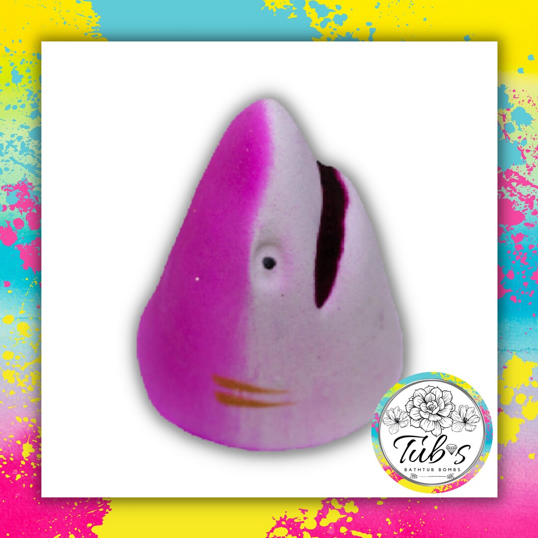 Pink Shark Bath Bomb Glitter Fun Shark Attack Gift Birthday - Etsy