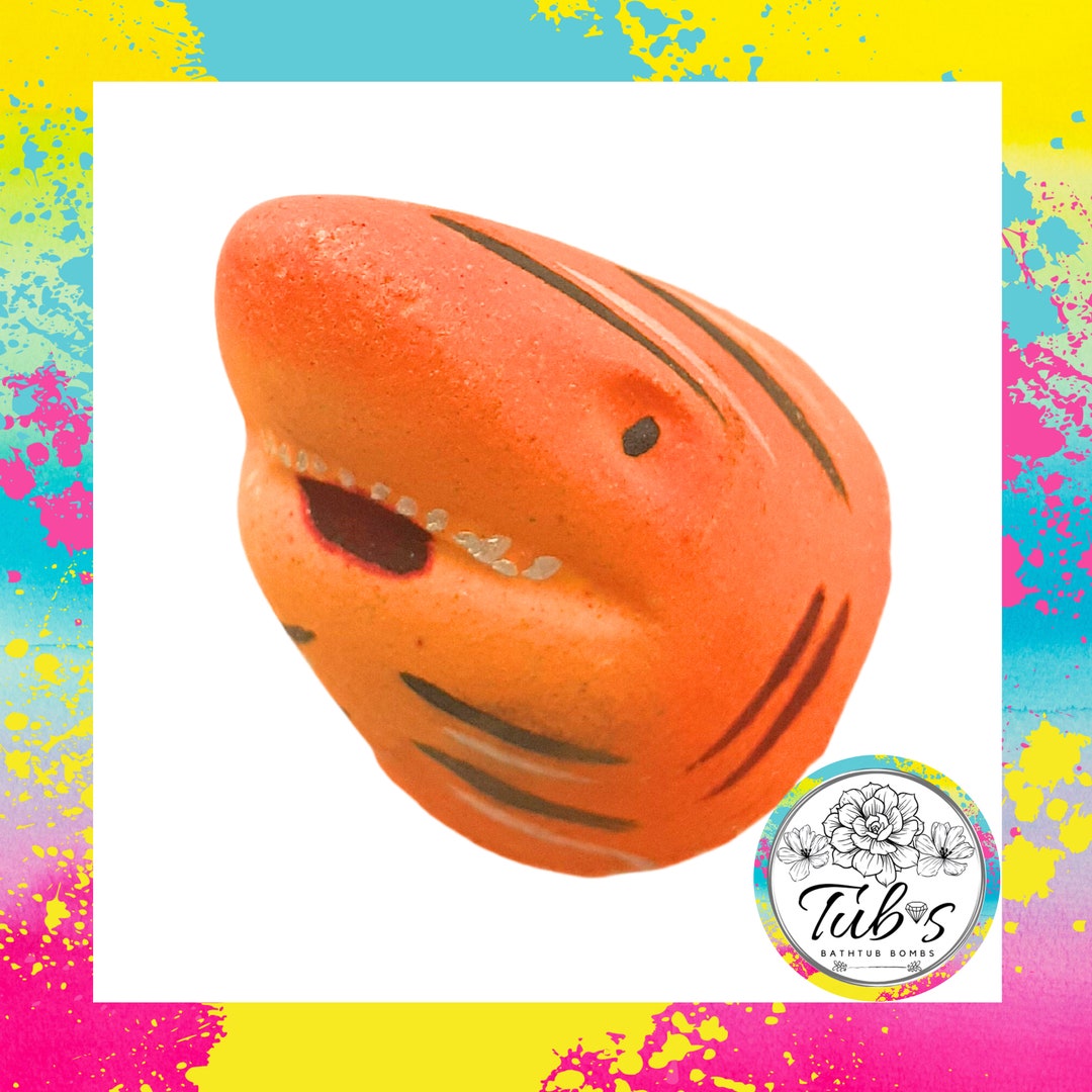 Tiger Shark Bath Bomb Shark Attack Bathbomb Birthday Gift Animal Uk ...