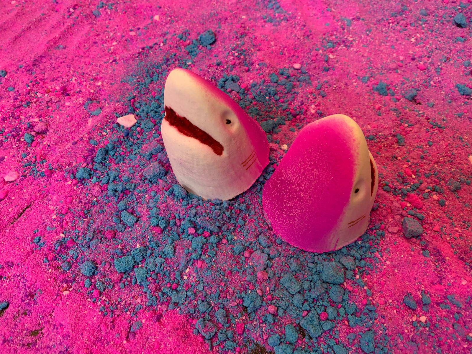 Pink Shark Bath Bomb Glitter Fun Shark Attack Gift Birthday | Etsy