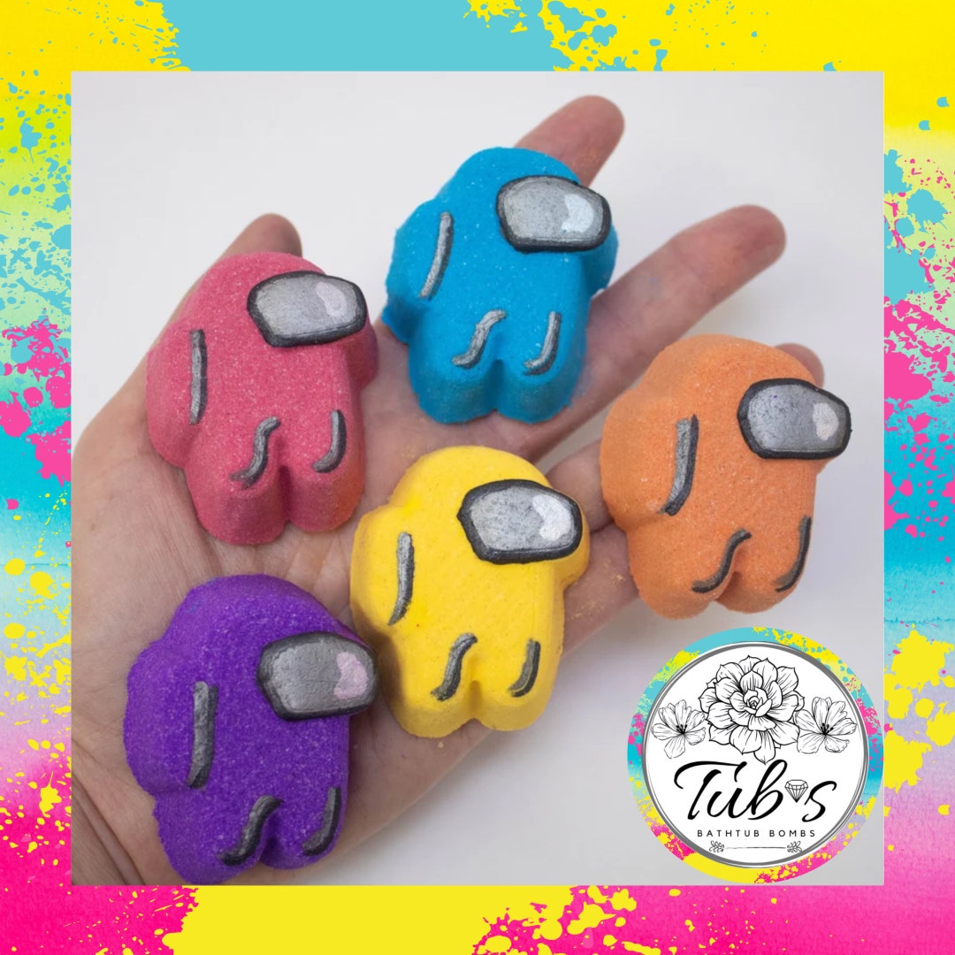 Mini Sus Squad Bath Bomb Gift Set Among Us Gamer Gaming Gifts Present ...
