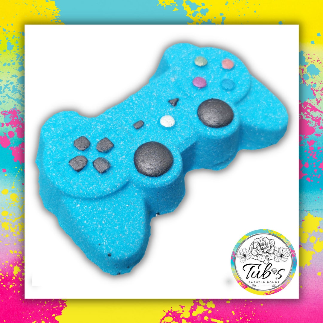 Blue Playstation Controller Bath Bomb - Gamer Gaming Sony PS3 PS4 PS5 ...