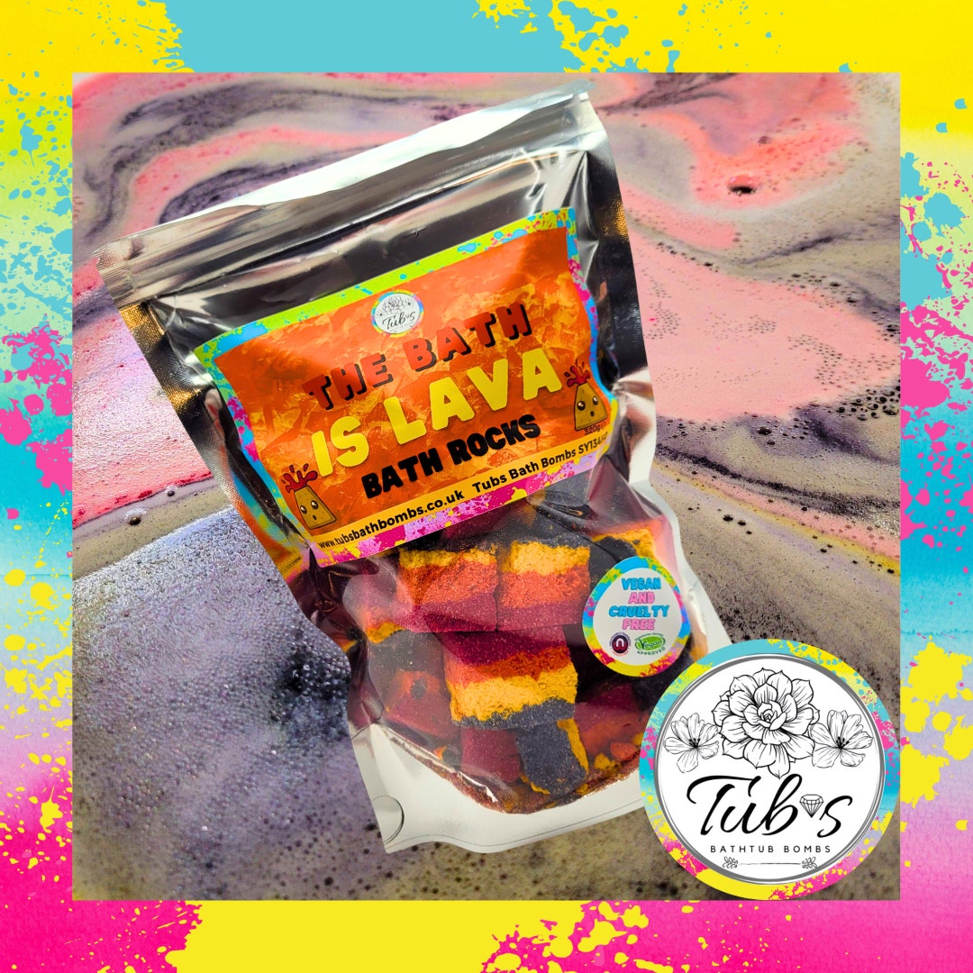 The Bath is Lava - Bath Bomb Rocks Present Gift Volcano Kids Unique Fun ...