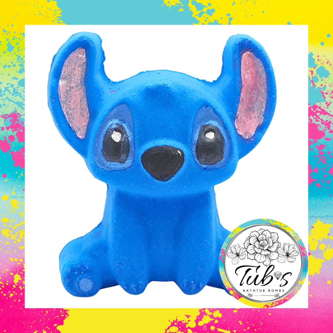 Blue Alien Bath Bomb Bath Bomb Stitch 626 Gift Kids Fun Bathtime ...