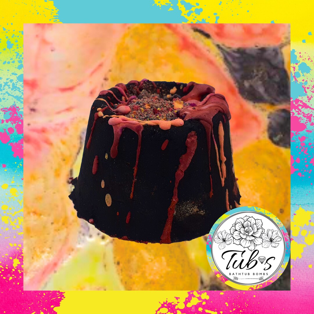 Volcano Bath Bomb Fun Fizz Foam Bathbomb Bathtime Lava Gift Present ...