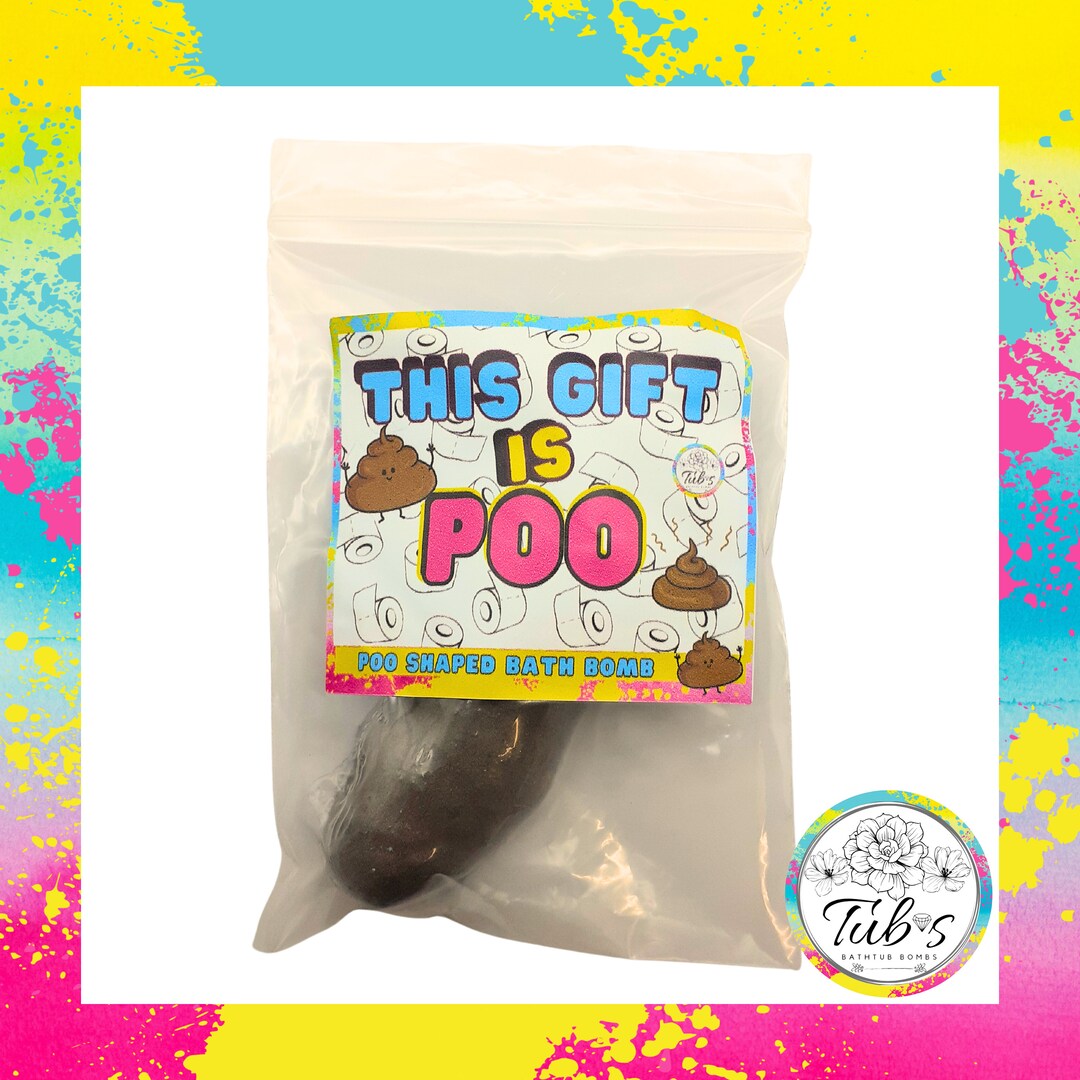 This is Gift is Poo Prank Bath Bomb Funny Joke Present Poop Novelty ...