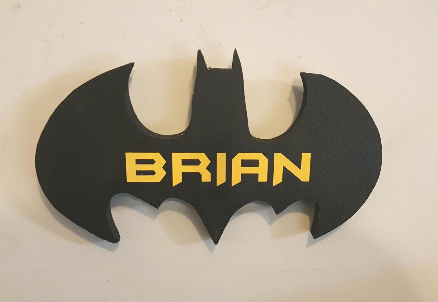 Signo de nombre de Batman de madera para la puerta 10x6 | Etsy