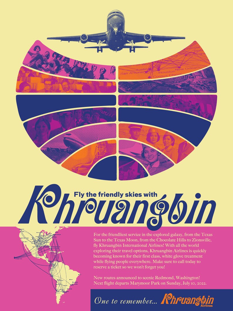 Khruangbin Silkscreened Concert Poster, Seattle/redmond, WA, July 10 ...