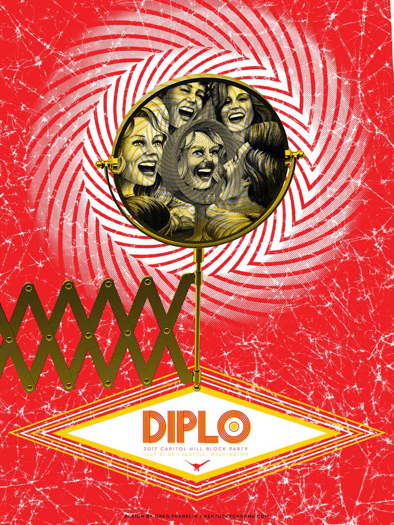 Diplo EDM Limited Edition Silkscreened Concert Poster Capitol - Etsy UK