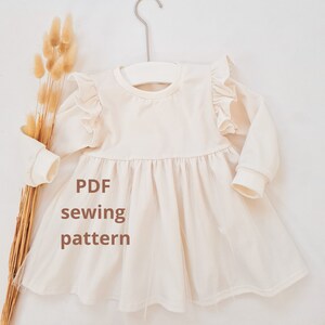 Dress PDF Pattern , Sewing Pattern , Including Sizes 6 Months to 10 ...