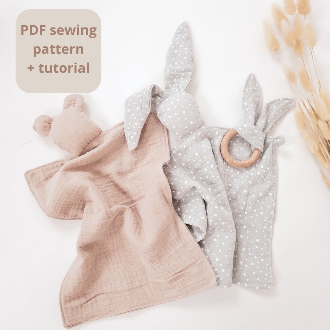Comfort Blanket Sewing Pattern - Baby Comforter PDF Pattern - Sewing ...