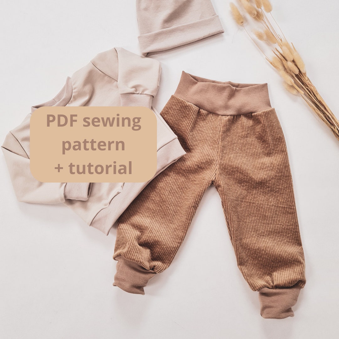 Easy Sewing Pattern Pants / Balloon Pants / Size From 1 Month to 4 Years / Baby Shower Gift ...