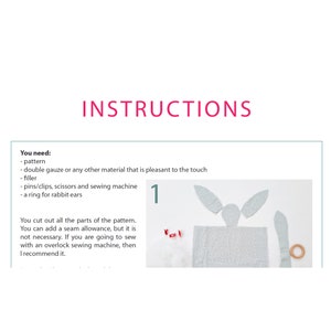 Comfort Blanket Sewing Pattern - Baby Comforter PDF Pattern - Sewing ...