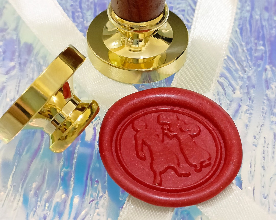 Aladdin and Princess Jasmine Silhouette Wax Seal Stamp / Wedding ...