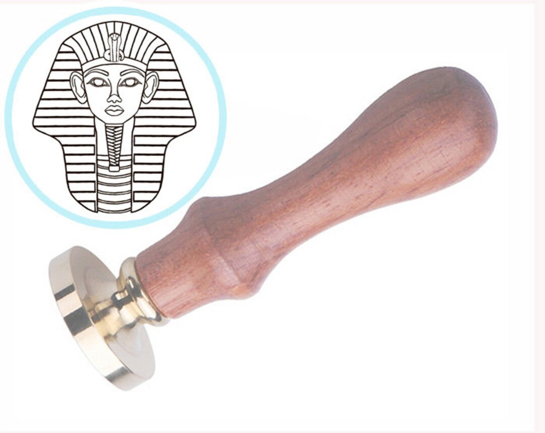 Egyptian Pharaoh Wax Seal Stamp: Ancient King Statue (3cm Stamp) - Etsy