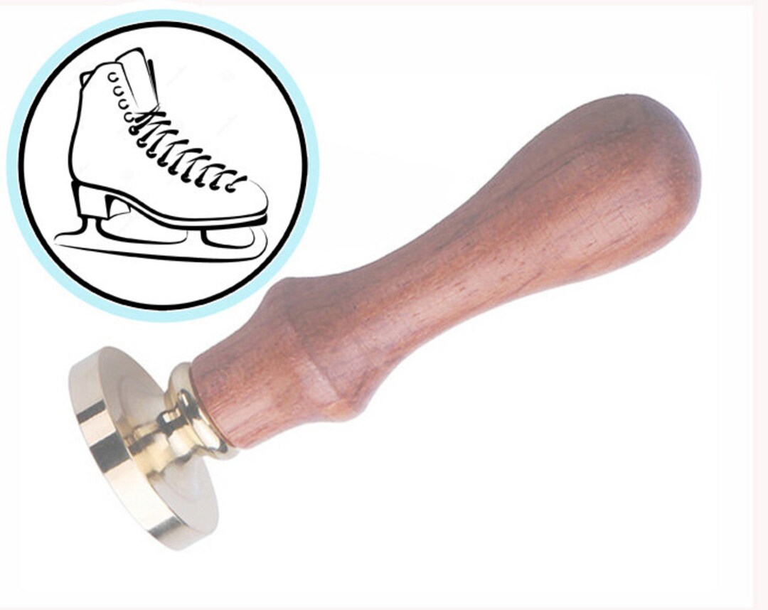 ICE SKATING Ice Skate Wax Seal Stamp / Wedding Invitation Party ...