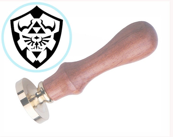 Zelda Hylian Triforce Shield Wax Seal Stamp / Wedding - Etsy