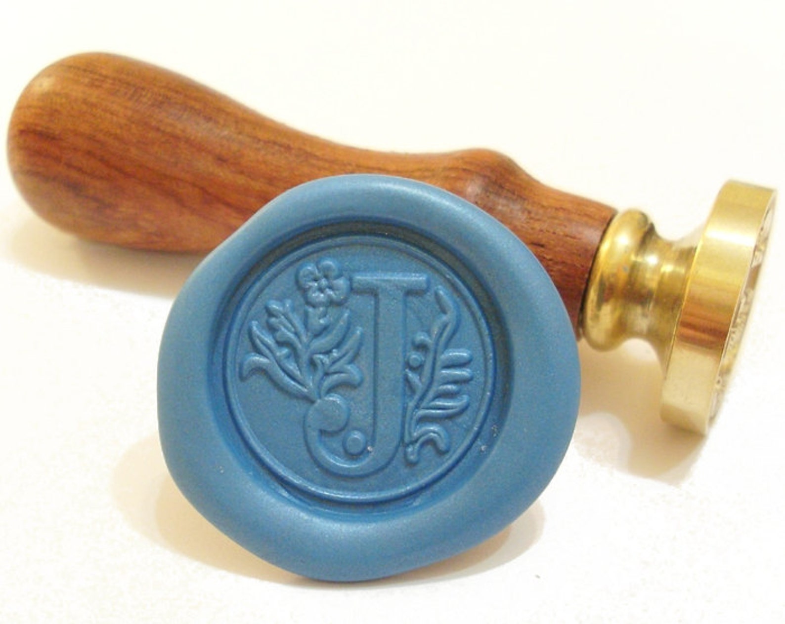 LETTER J Wax Seal Stamp / A Z / Wedding Invitation / - Etsy