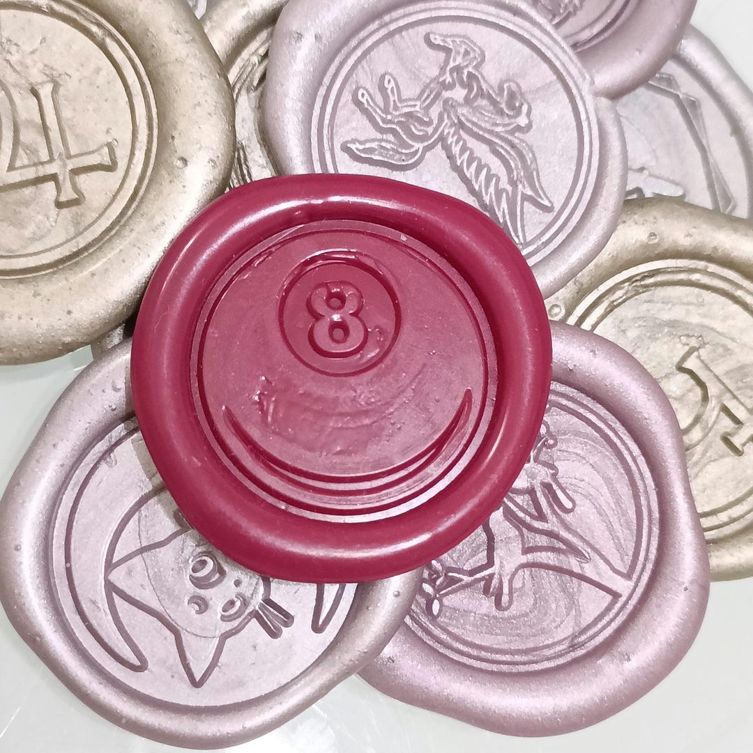 Magic Eight Ball Wax Seal Stamp: Billiards Snooker Envelope Seal - Etsy