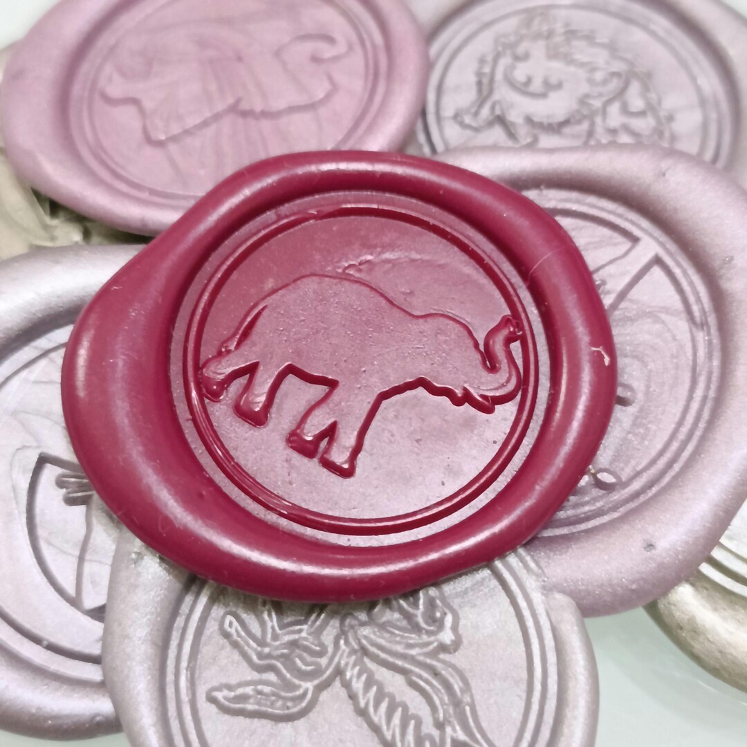 Elephant Wax Seal Stamp: Wedding Invitation, Letter Envelope Seal - Etsy