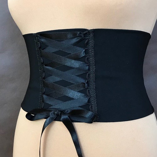 Black Corset Belt ELEGANT Corset Binding Women's - Etsy