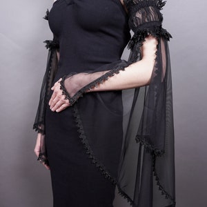 Alternative Sleeves GOTHIC VAMPIRE Costume Victorian Evening Detachable ...