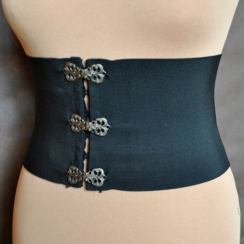 Black Corset Belt ELEGANT Corset Binding Women's - Etsy