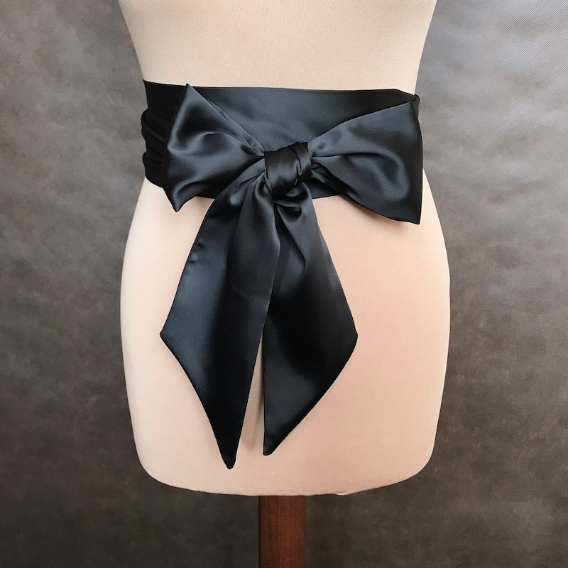 Black Obi Belt - Etsy