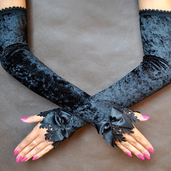 Gothic Gloves - Etsy