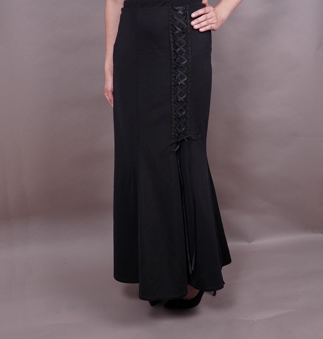 Elegant GOTHIC VAMPIRE Long Skirt Victorian Burlesque Witch Vampire ...