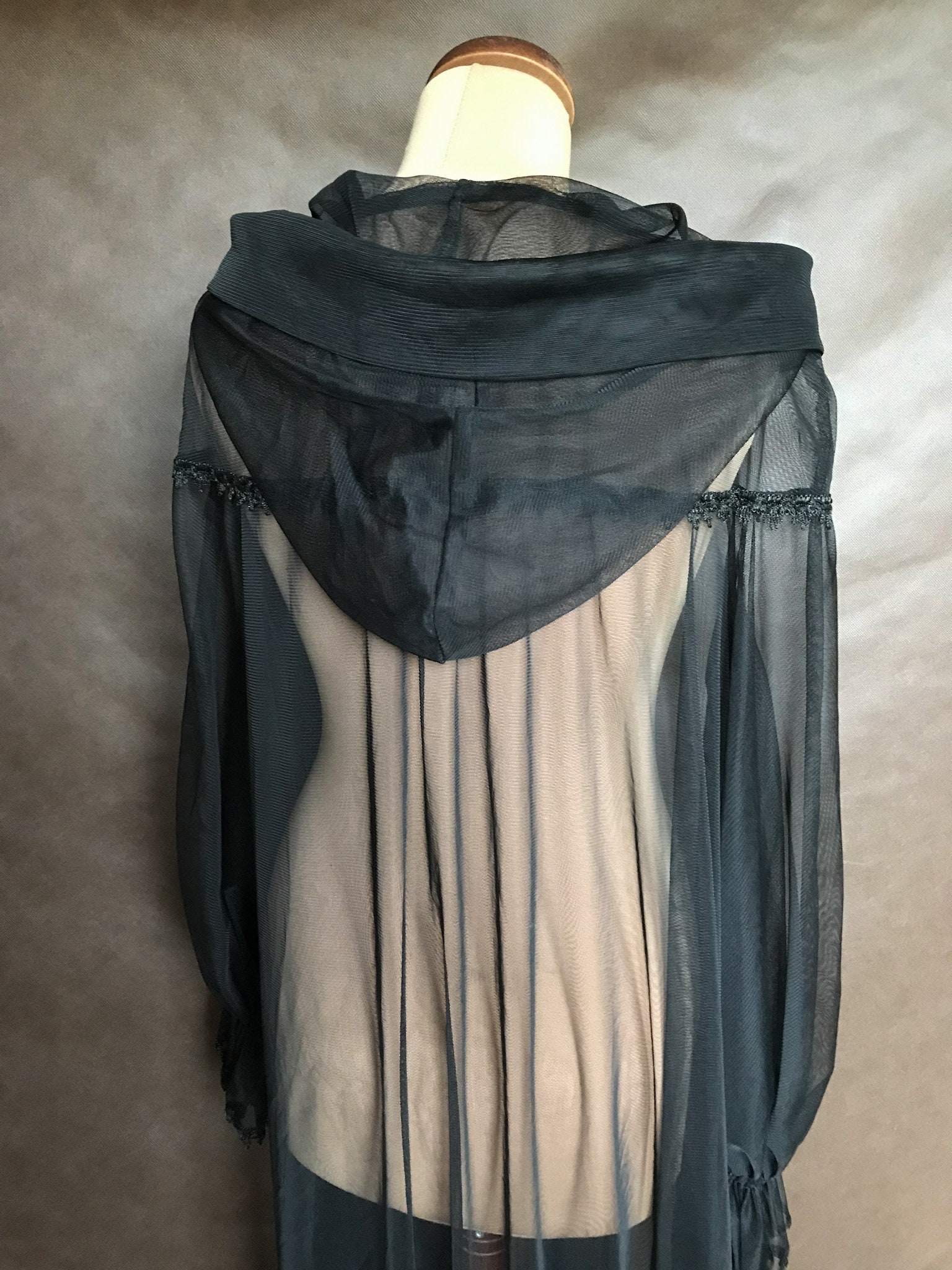 Extra Long Tulle Cape Jacket Coat Gothic Victorian Vampire - Etsy Australia