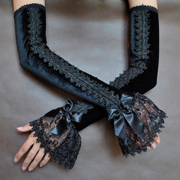 Gothic Gloves - Etsy