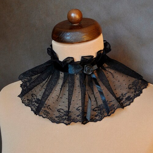 Choker Elegant GOTHIC VAMPIRE Glamour Necklace Black Velvet | Etsy