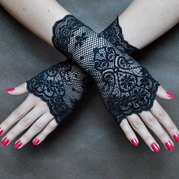 Gothic Gloves - Etsy
