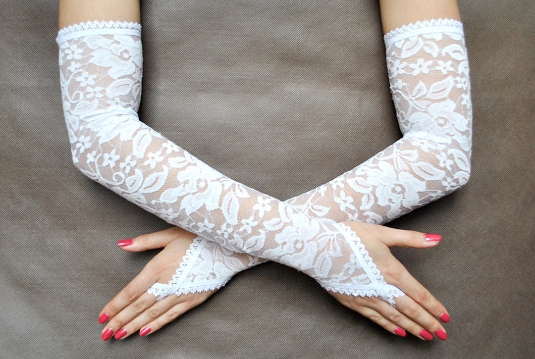 Elegant Glamour Extra Long GLOVES for Special Ocassions, Bridal ...