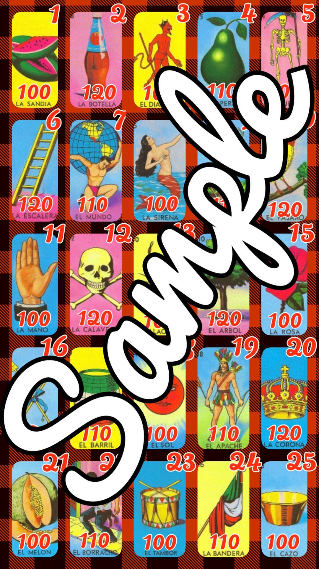 Fall Burlap Loteria Board - Etsy