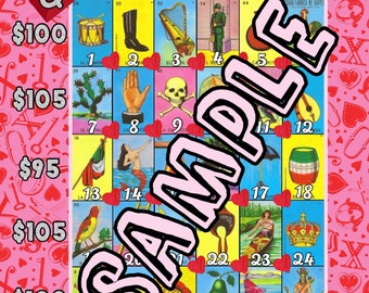 2 Dollars to Win Loteria Digital Game Board Download - Etsy