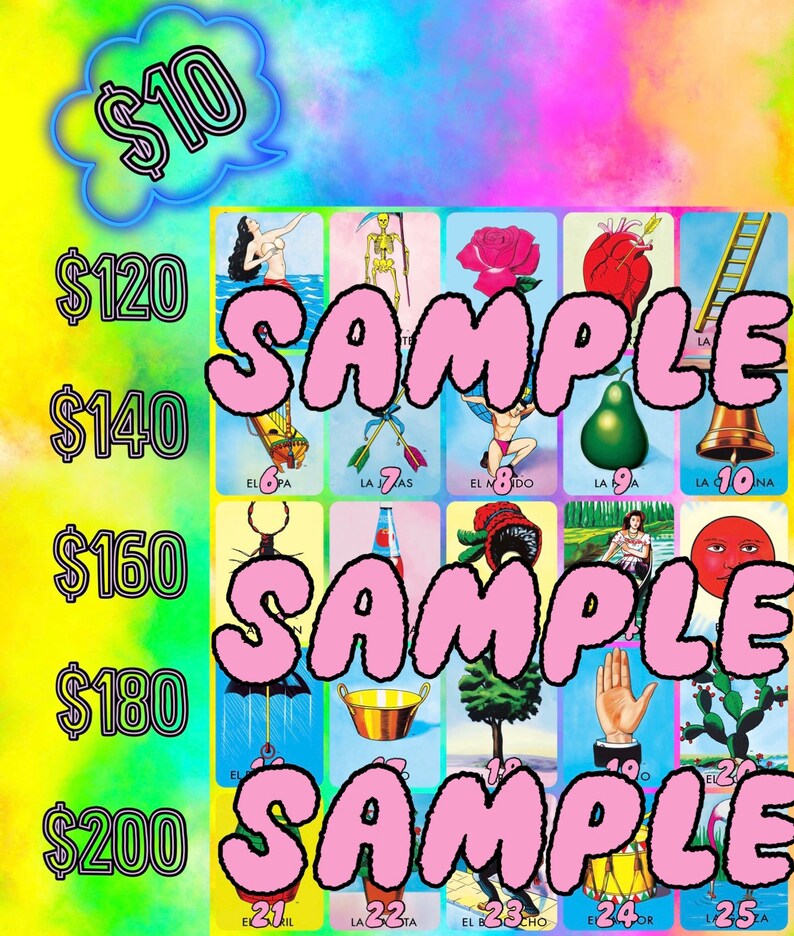 Last Standing Loteria Board - Etsy