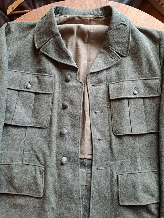 VINTAGE WW2 1941 Swedish Army Jacket Battle Dress Woo… - Gem