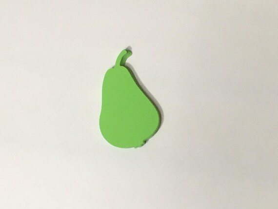 25 Pear Cutouts Pear Die Cuts Embellishments Paper Cutouts | Etsy