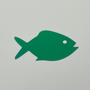 25 Fish Cutouts, Fish Die Cuts, Embellishments, Paper Cutouts, Teacher ...